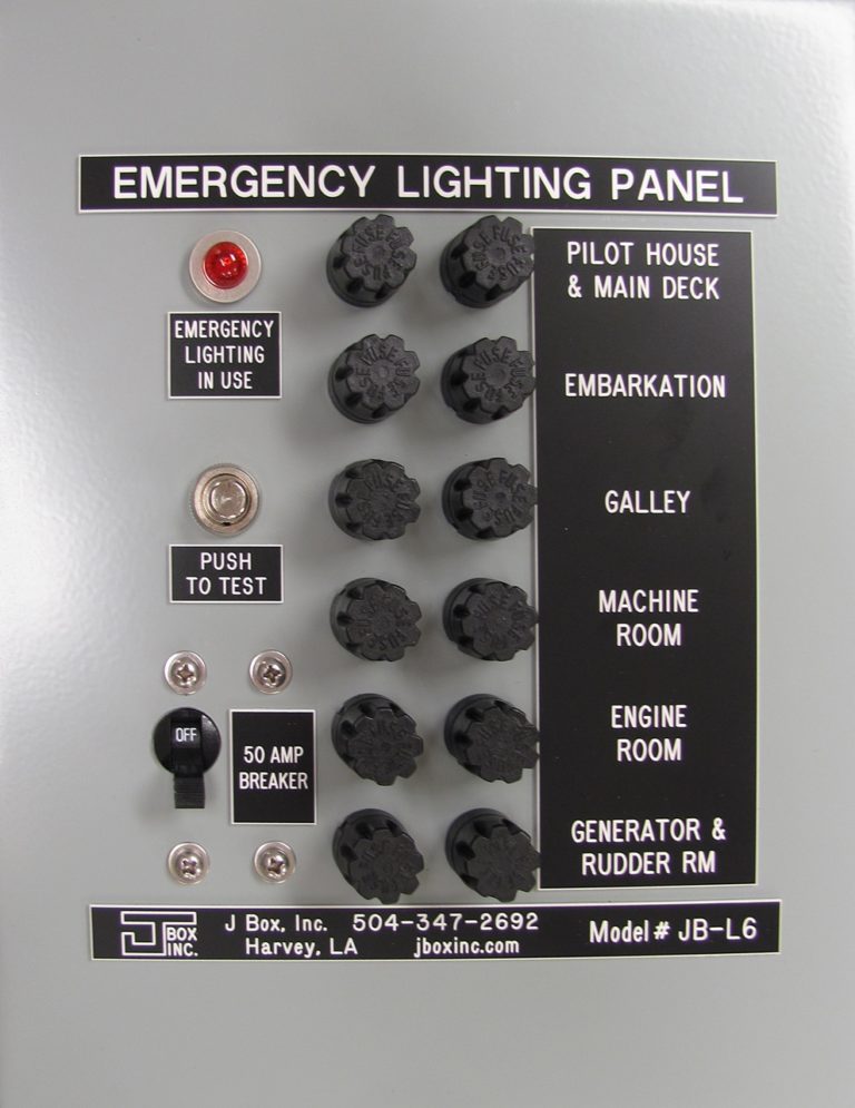 Automatic Emergency Lighting Panel - JBOX, LLC.