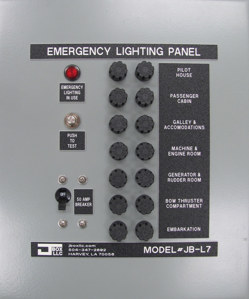 Automatic Emergency Lighting Panel - JBOX, LLC.