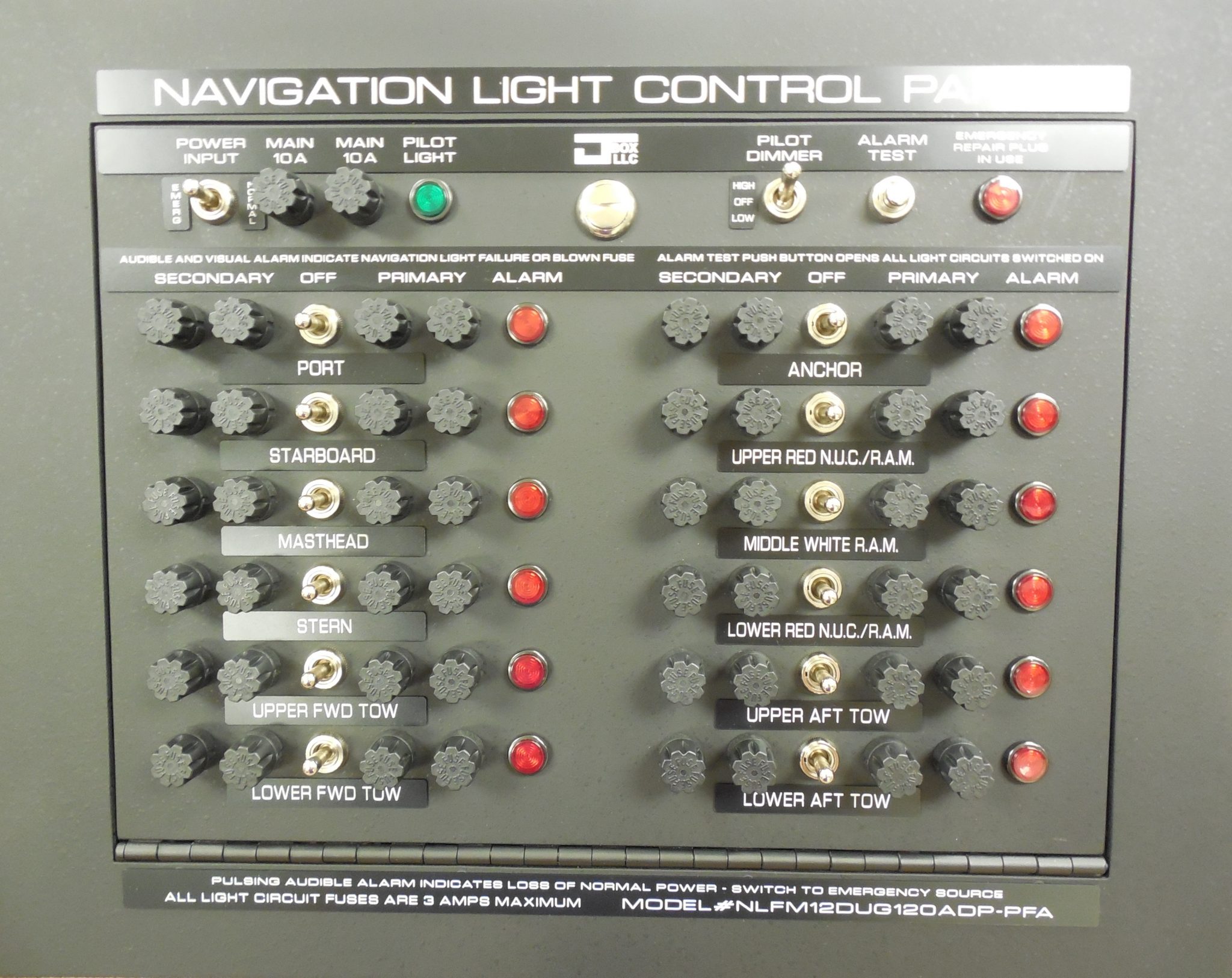 Navigation Light Control Panel - JBOX, LLC.