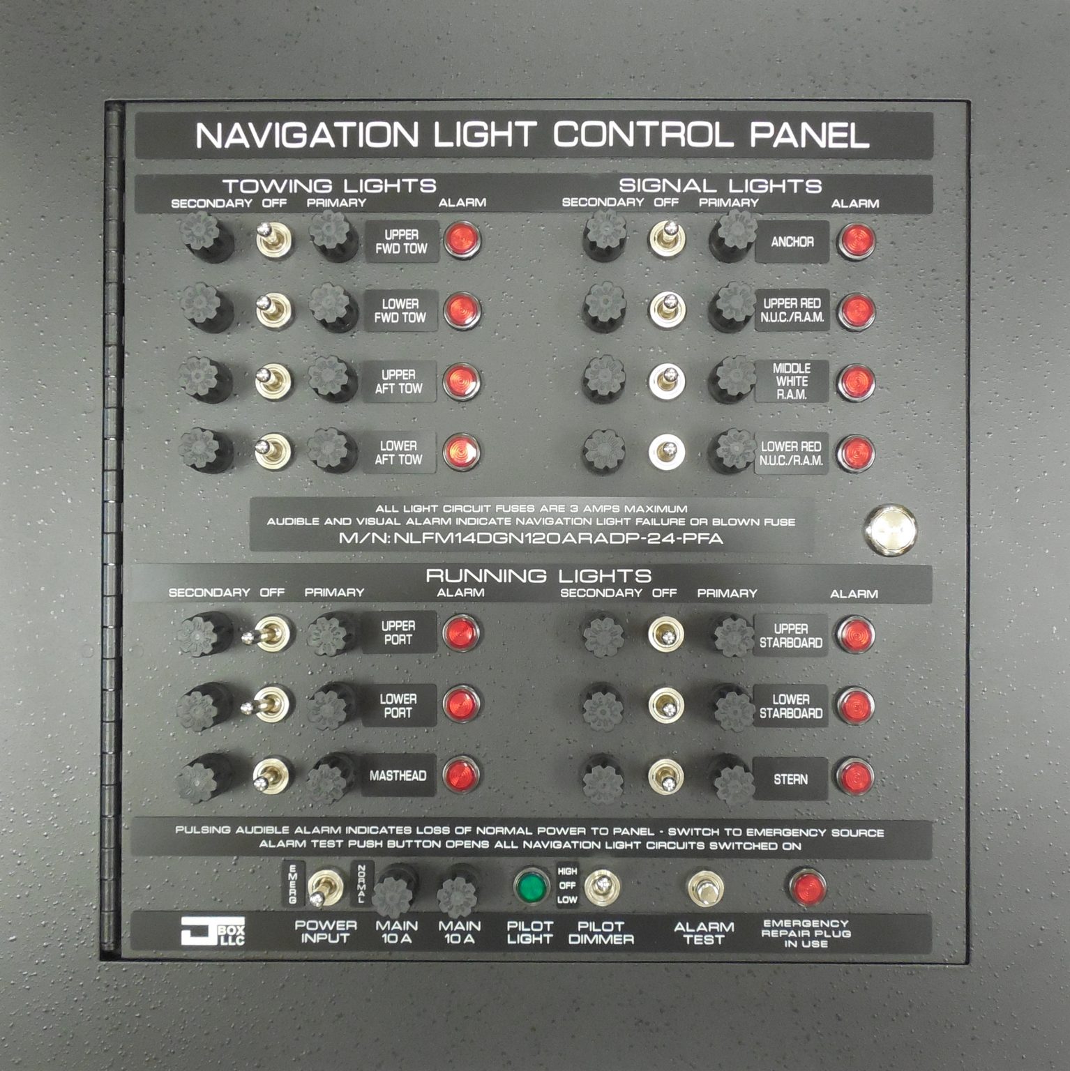 Navigation Light Control Panel - JBOX, LLC.