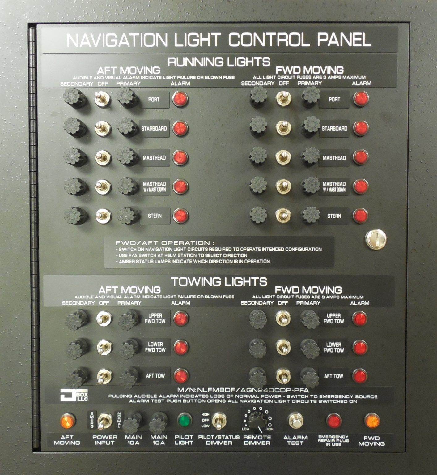 Navigation Light Control Panel - JBOX, LLC.